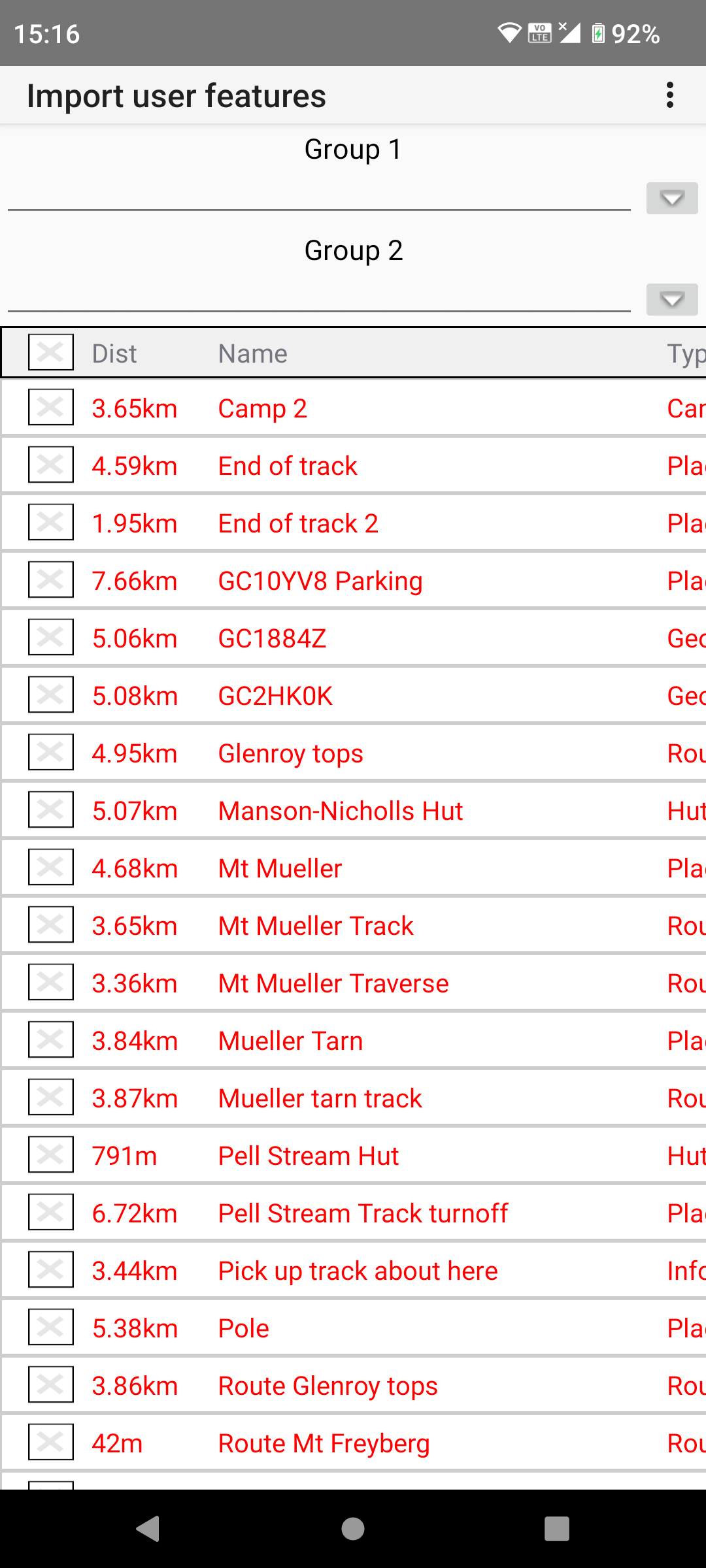 Importing a GPX file (Android) – Dougs Maps