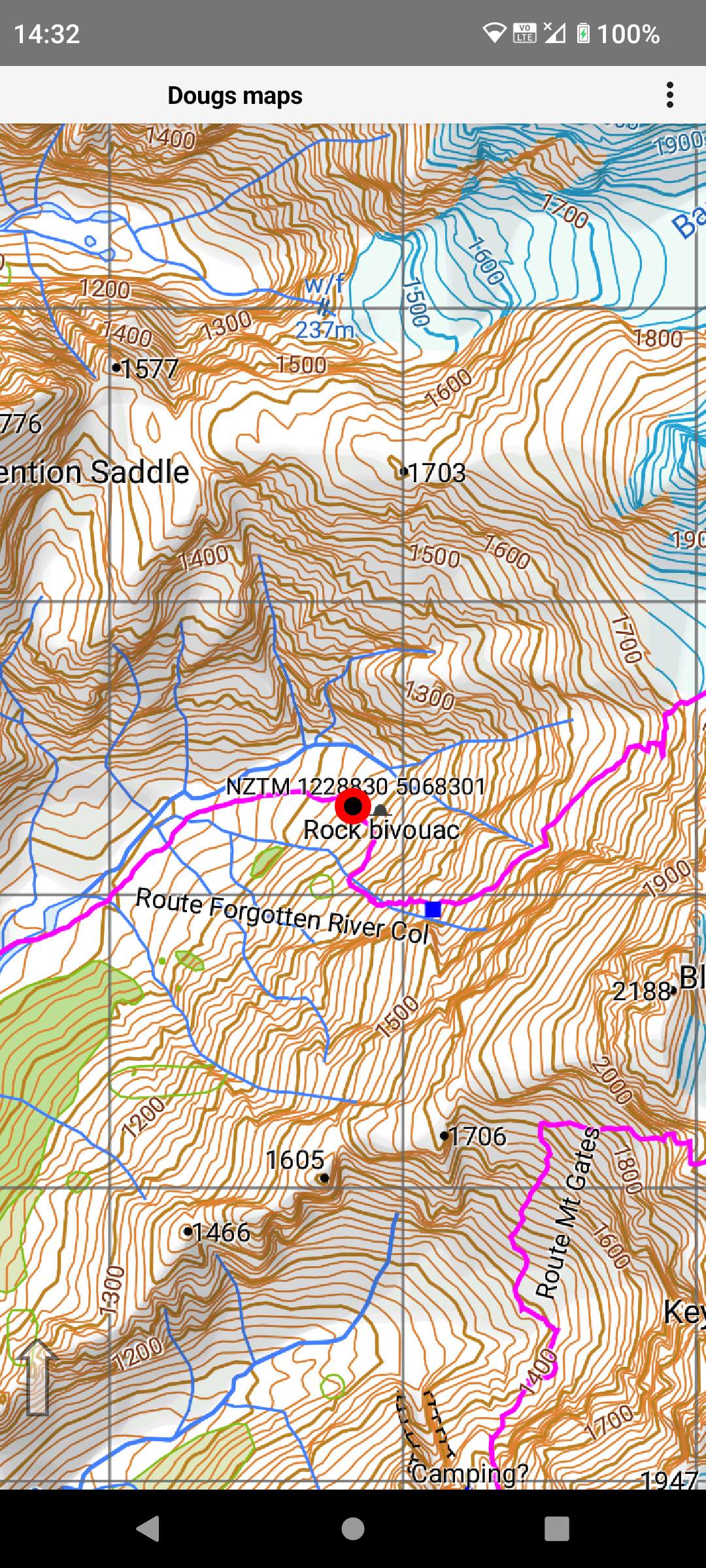 Search coordinates (Android) – Dougs Maps
