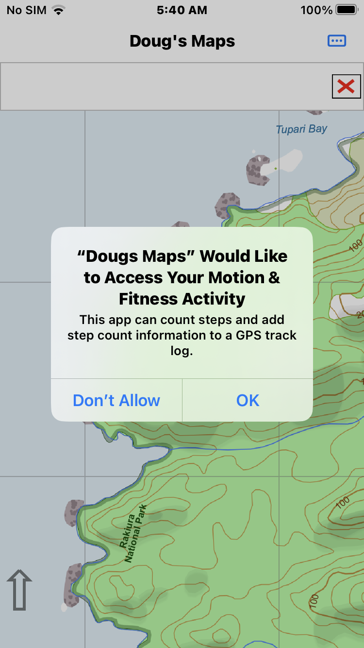 Activate GPS function (iPhone) – Dougs Maps